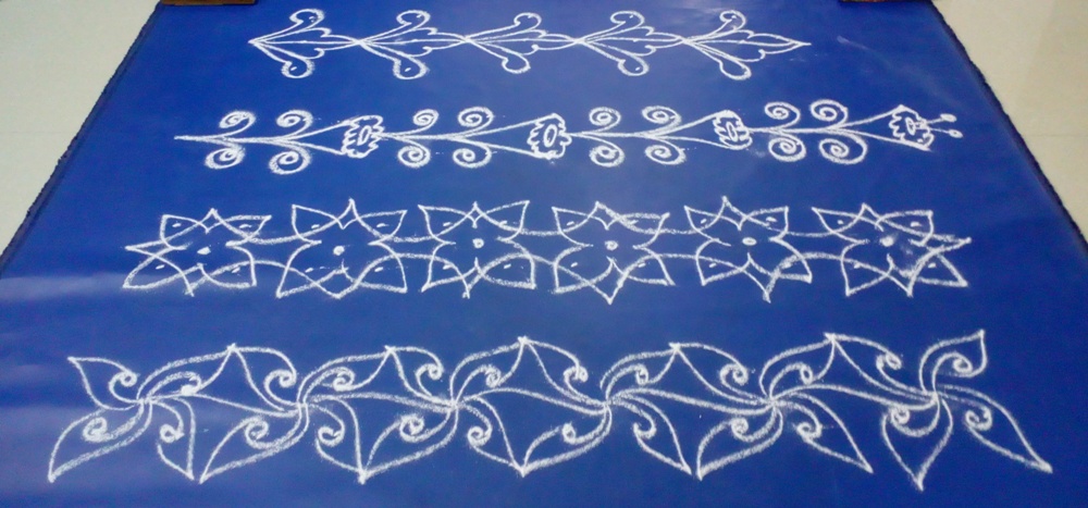 Border kolam designs 3