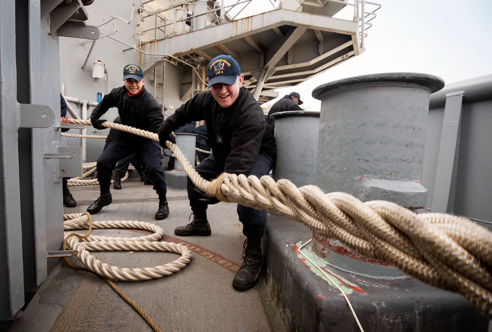 Paul Davis On Crime: Line Handling Aboard The USS Bonhomme Richard in ...