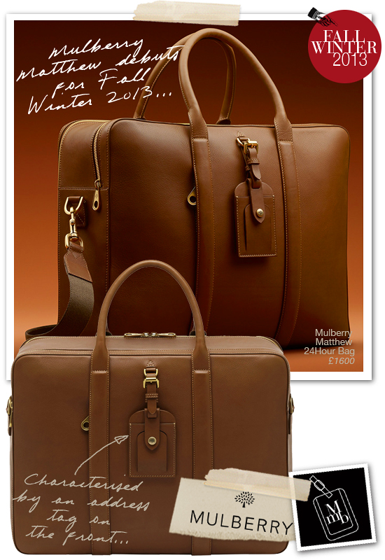 myMANybags: Mulberry Matthew Mens Bags For Fall Winter 2013