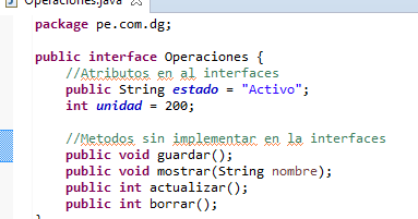 Source code: Interfaces JAVA