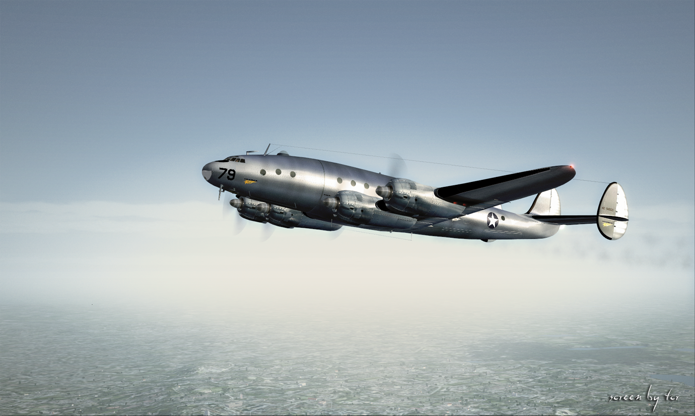 FlightSimScreens: Lockheed "Super Constellation"