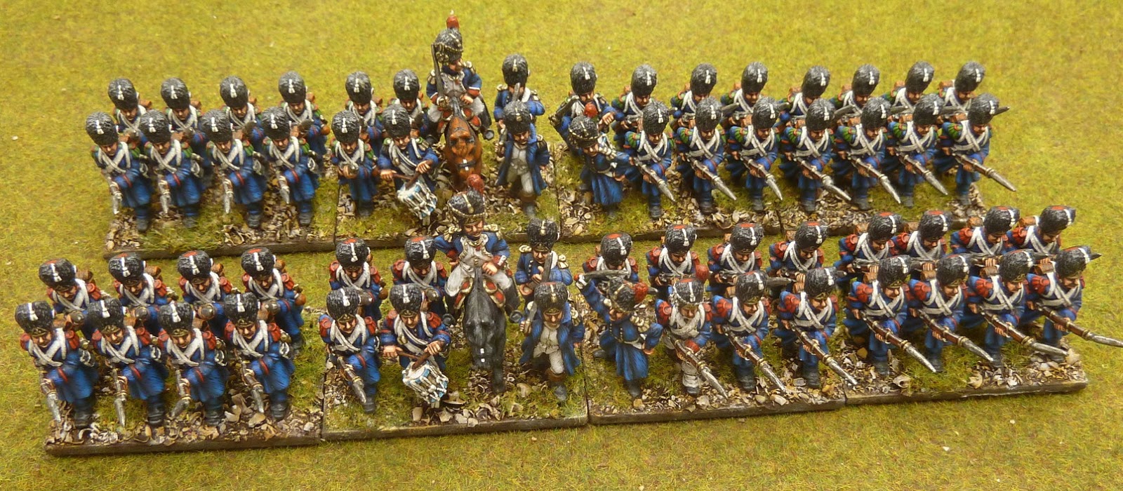 Lace 'n Big Hats: 28mm Napoleonic French Imperial Guard a Pied charging ...