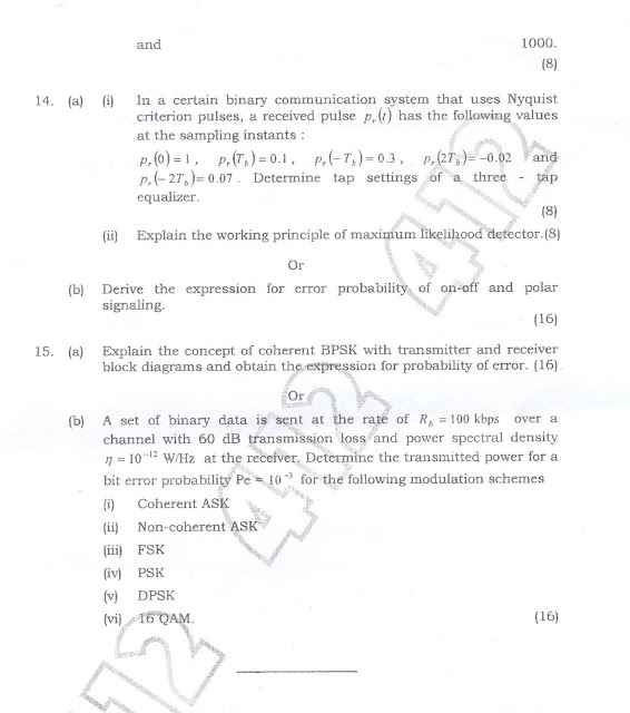 EC2301 Digital Communication Nov Dec 2011 Past Question Paper ...