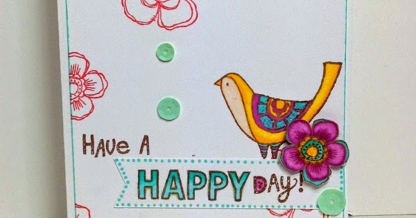 Stamping Rules!: Day 65: Have a Happy Day Card