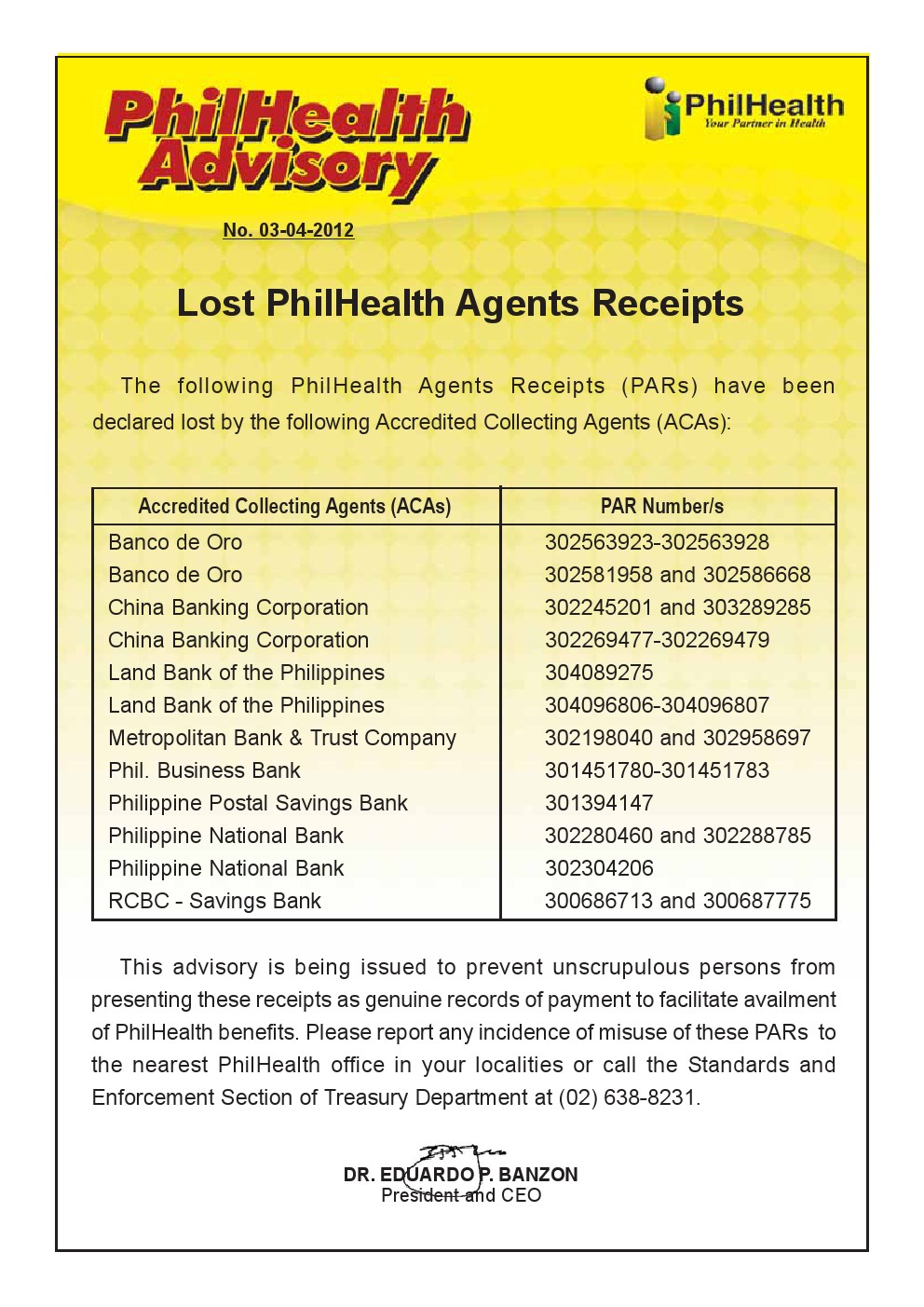PhilHealth 101: Lost PhilHealth Agents Receipts