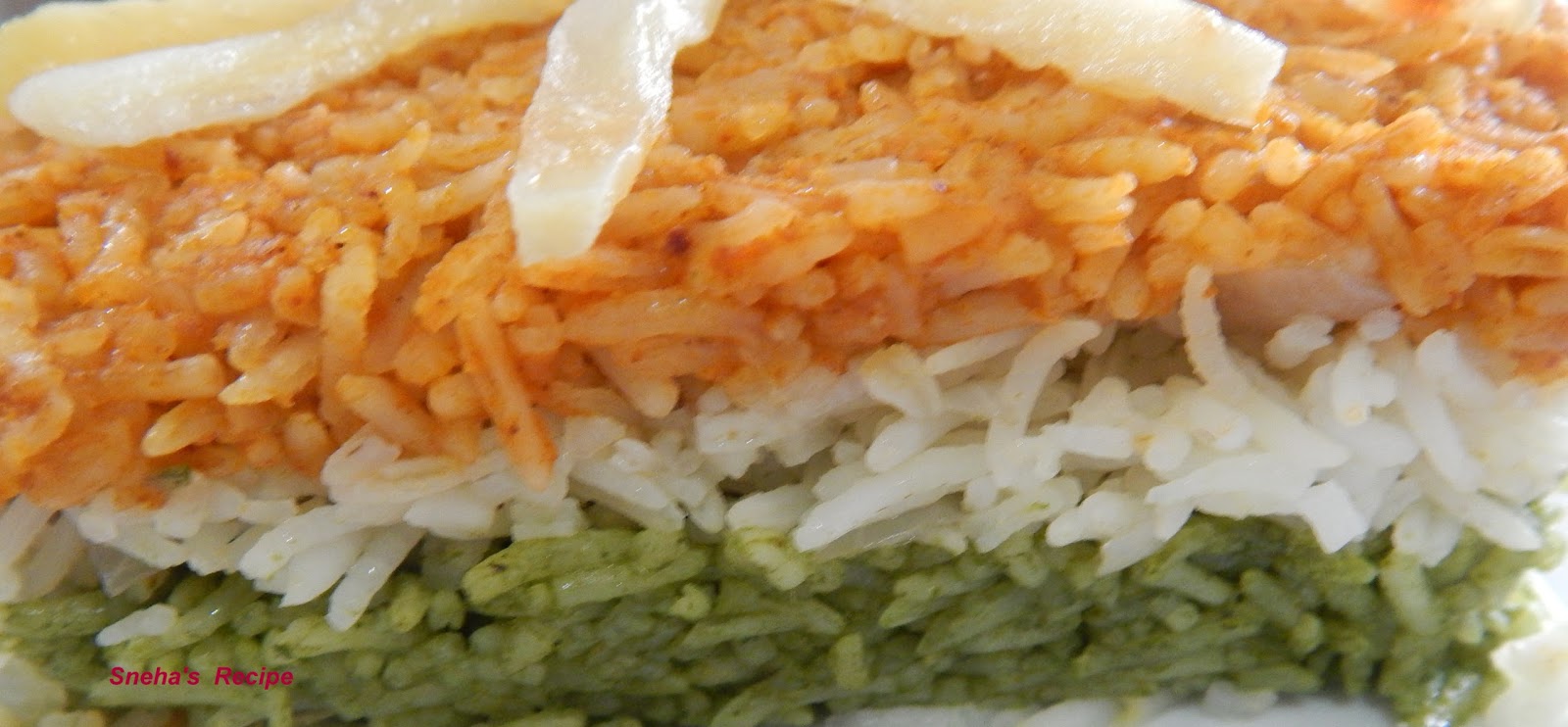 Tiranga Rice - Sneha's Recipe