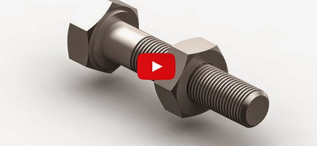 How to make a simple Modeling Simulation Solidworks Bolt and Nut ...
