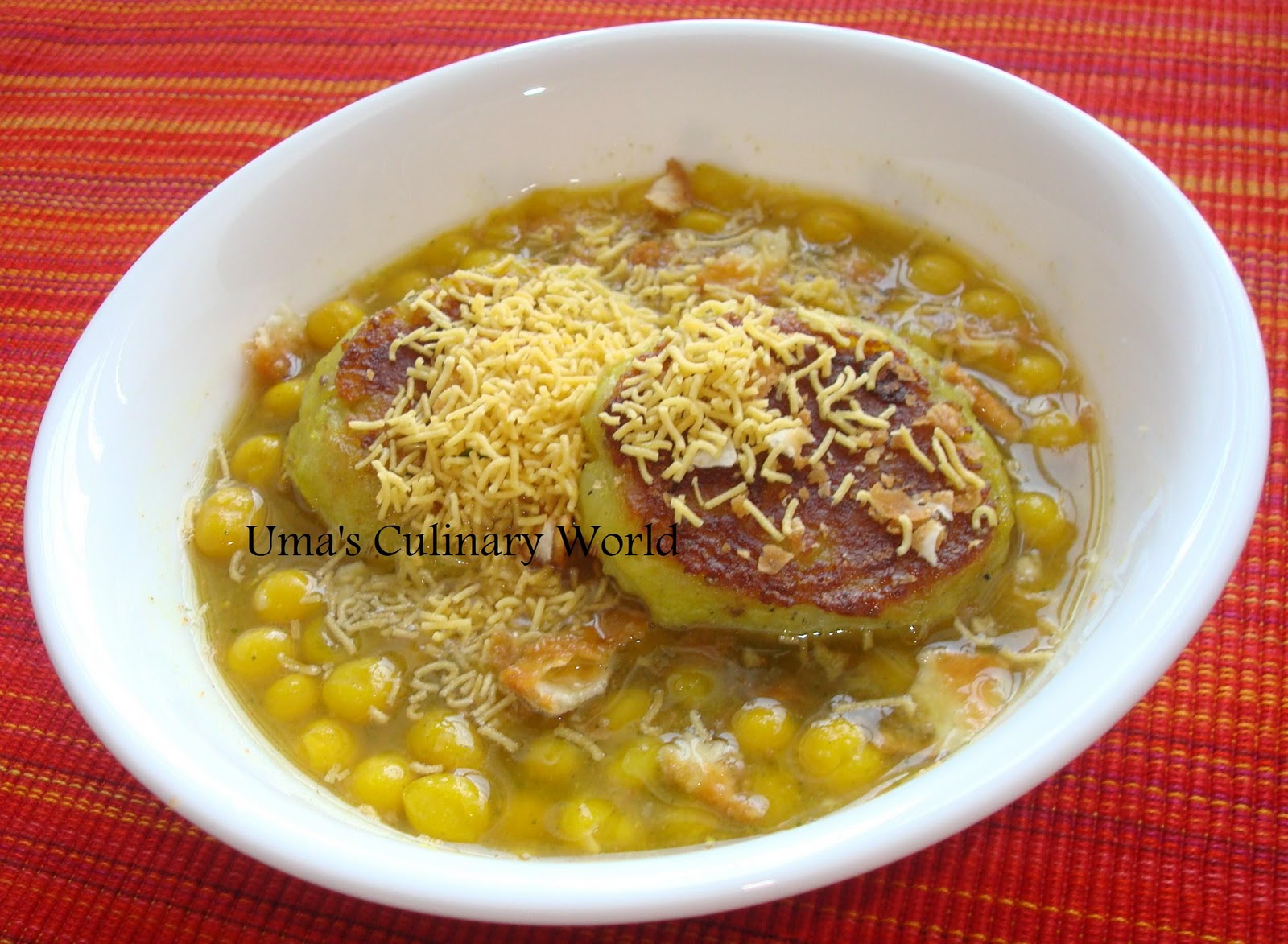 No Onion Garlic Ragda Patties (Pattice)