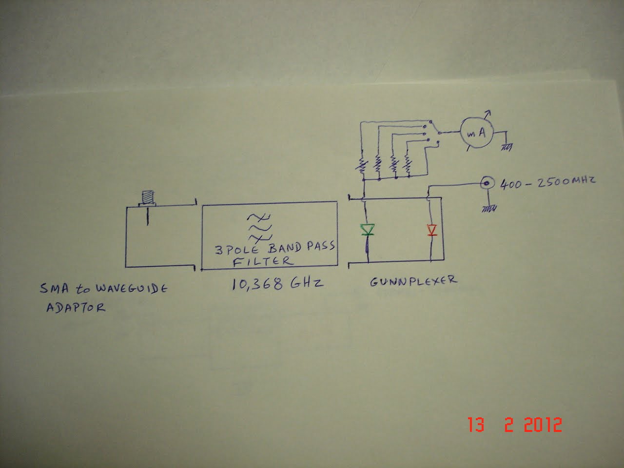 Ο 2Μδης στο διαδίκτυο...: RF mWatt-Meter 10,368GHz...