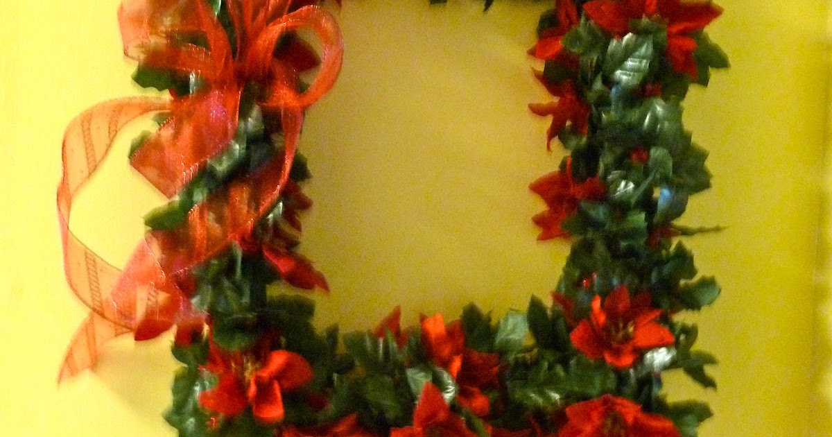 Make it easy crafts: Easy 30-minute rectangular Christmas wreath
