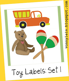 vonnylein: Toy Labels: Cars & Trucks, Music and Animals