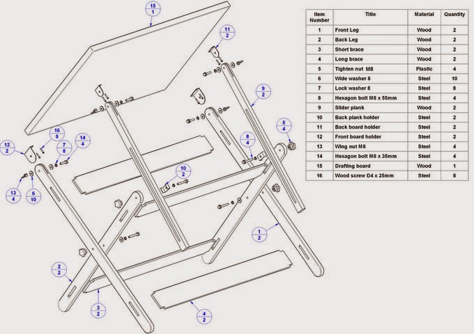 woodworking plans and projects reviews: Build a drawing table
