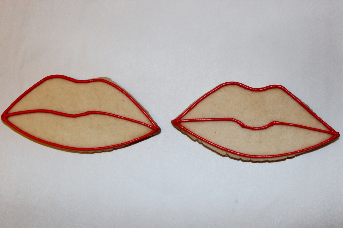Baking in Heels: Red Lip Cookies