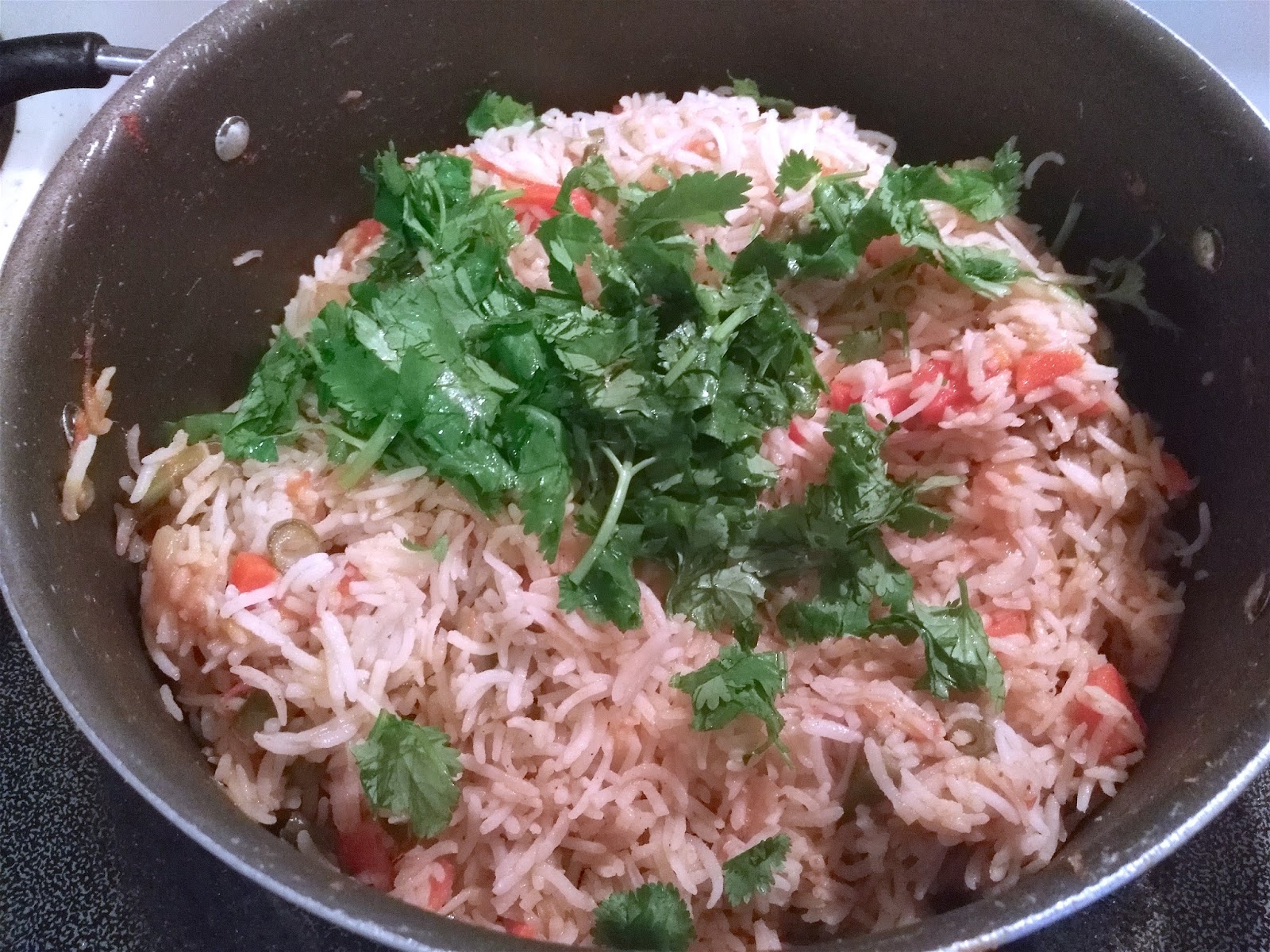 VEGETABLE PULAO/PILAF USING COCONUT MILK