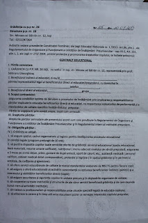 Gradinita 24: Model CONTRACT EDUCATIONAL