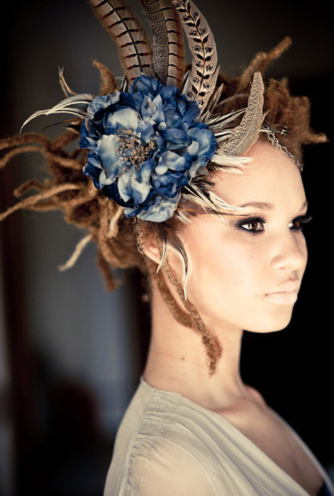 Naturally Beautiful Hair: Loc Updo Wedding Style
