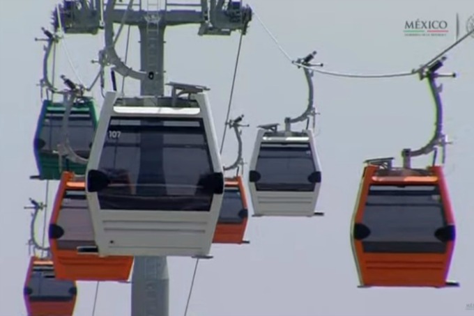 INAUGURAN SISTEMA TELEFERICO MEXICABLE