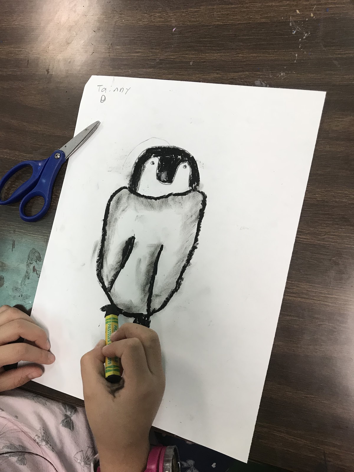 Elements of the Art Room: 1st grade Snowy Penguins