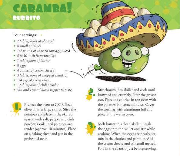 Skull of Cook: ANGRY BIRDS COOKBOOK: BAD PIGGIES' EGG RECIPES