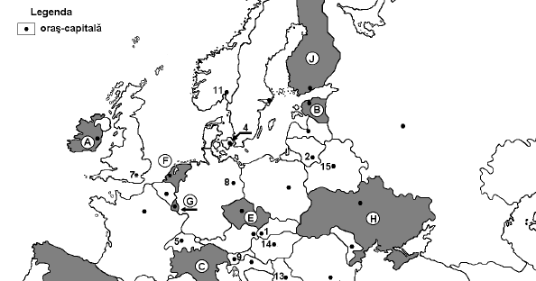 GEOGRAFILIA: Test on-line geografie bac, varianta 2, subiectul 1