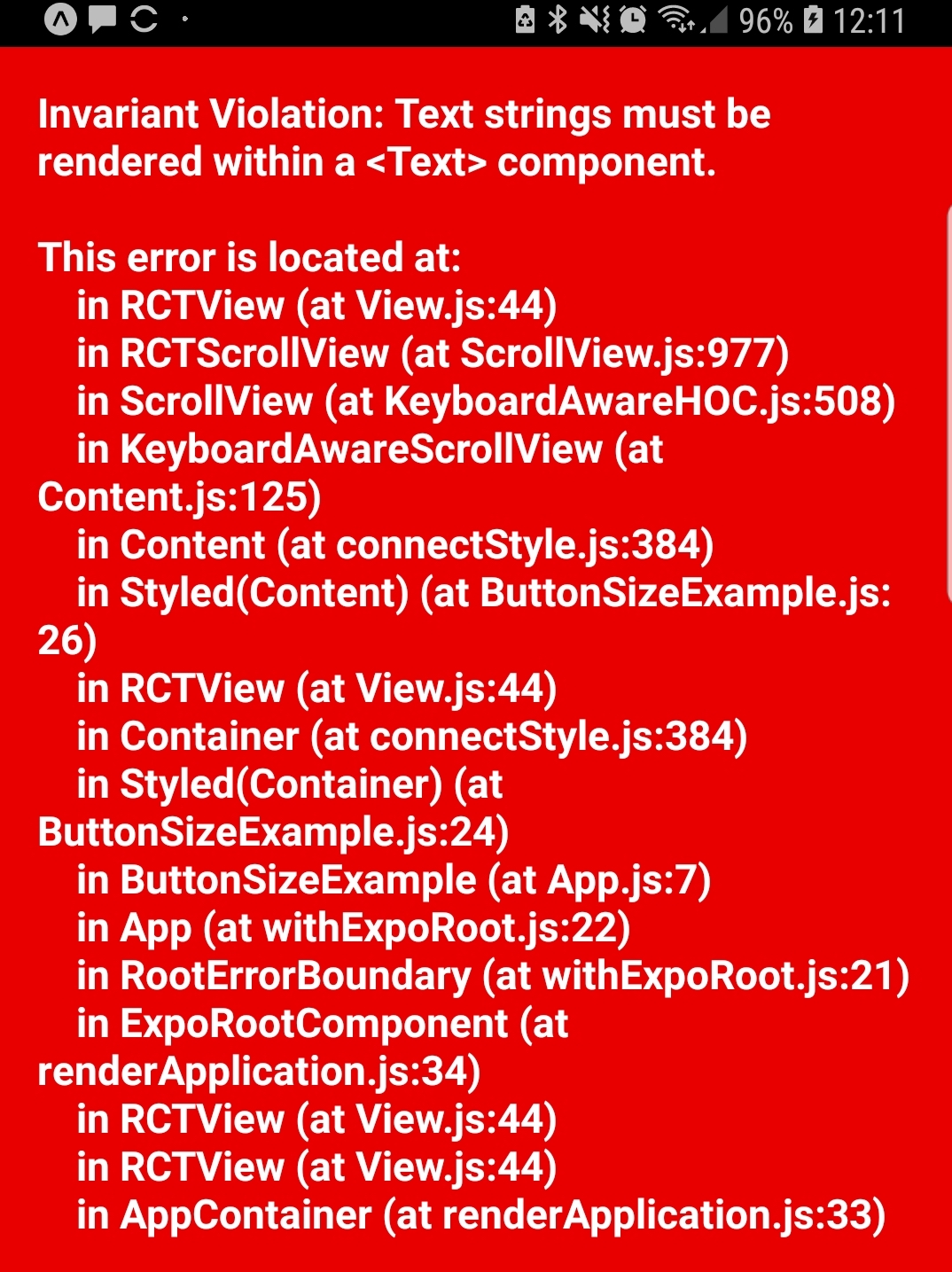 Technical Tips How To Resolve Invariant Violation Text Strings Must