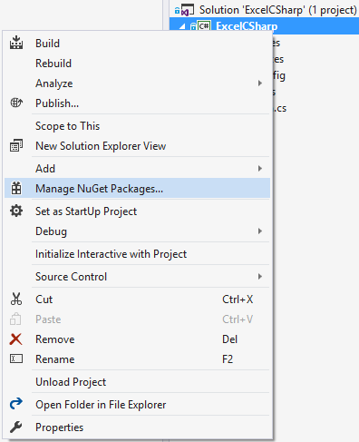Closedxml Nuget