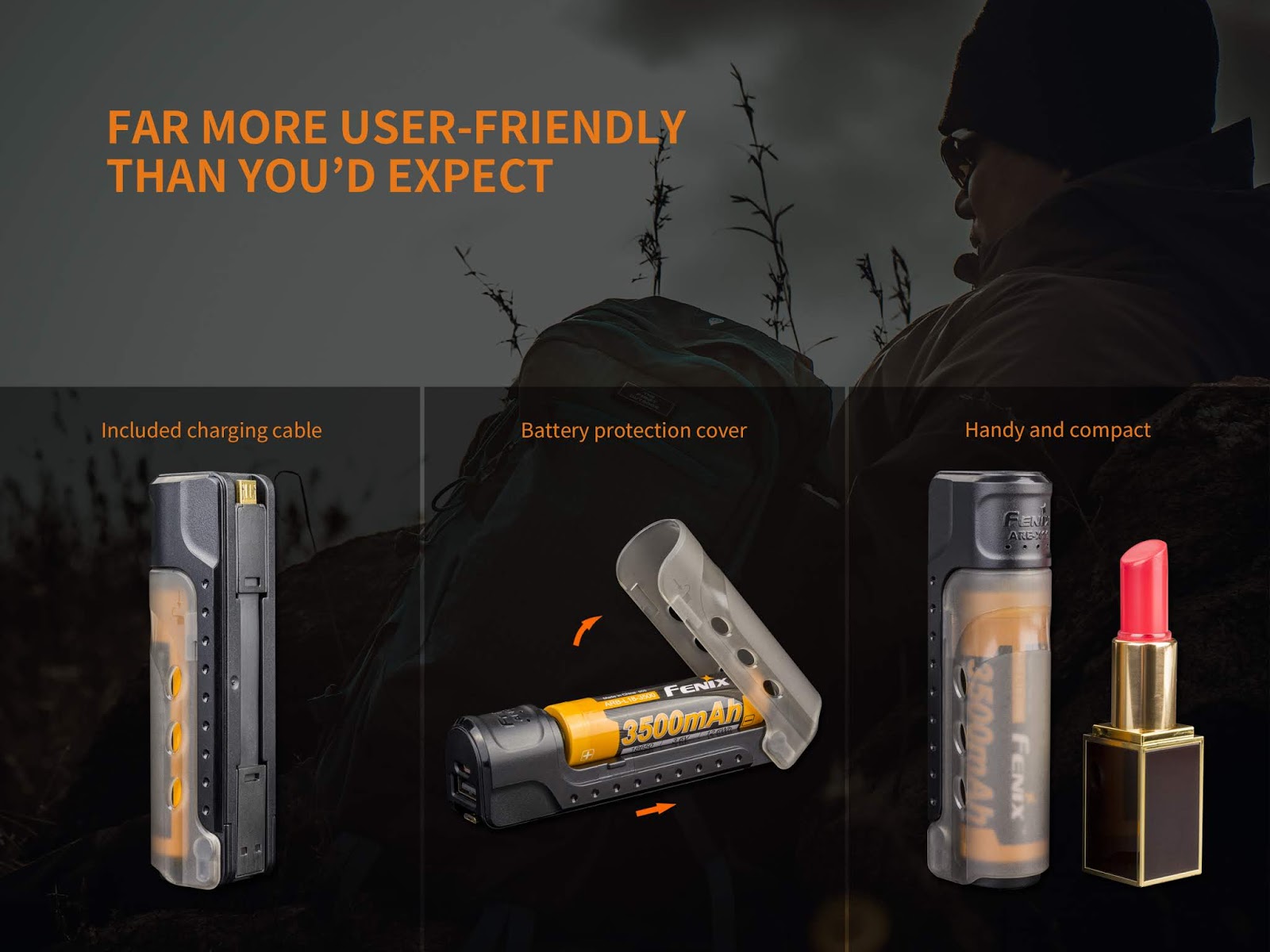 Sun Flashlight จำหน่าย ไฟฉายประสิทธิภาพสูง: เครื่องชาร์จ FENIX ARE X11