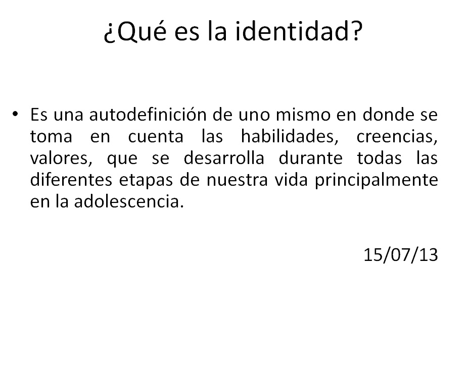 Que Es Identidad Caracteristicas Tipos Ejemplos Images
