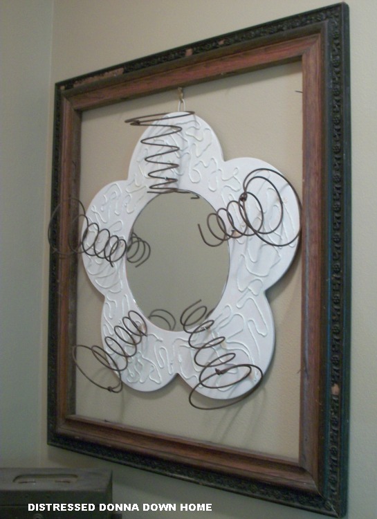 Distressed Donna Down Home: Strings and Springs Mirror