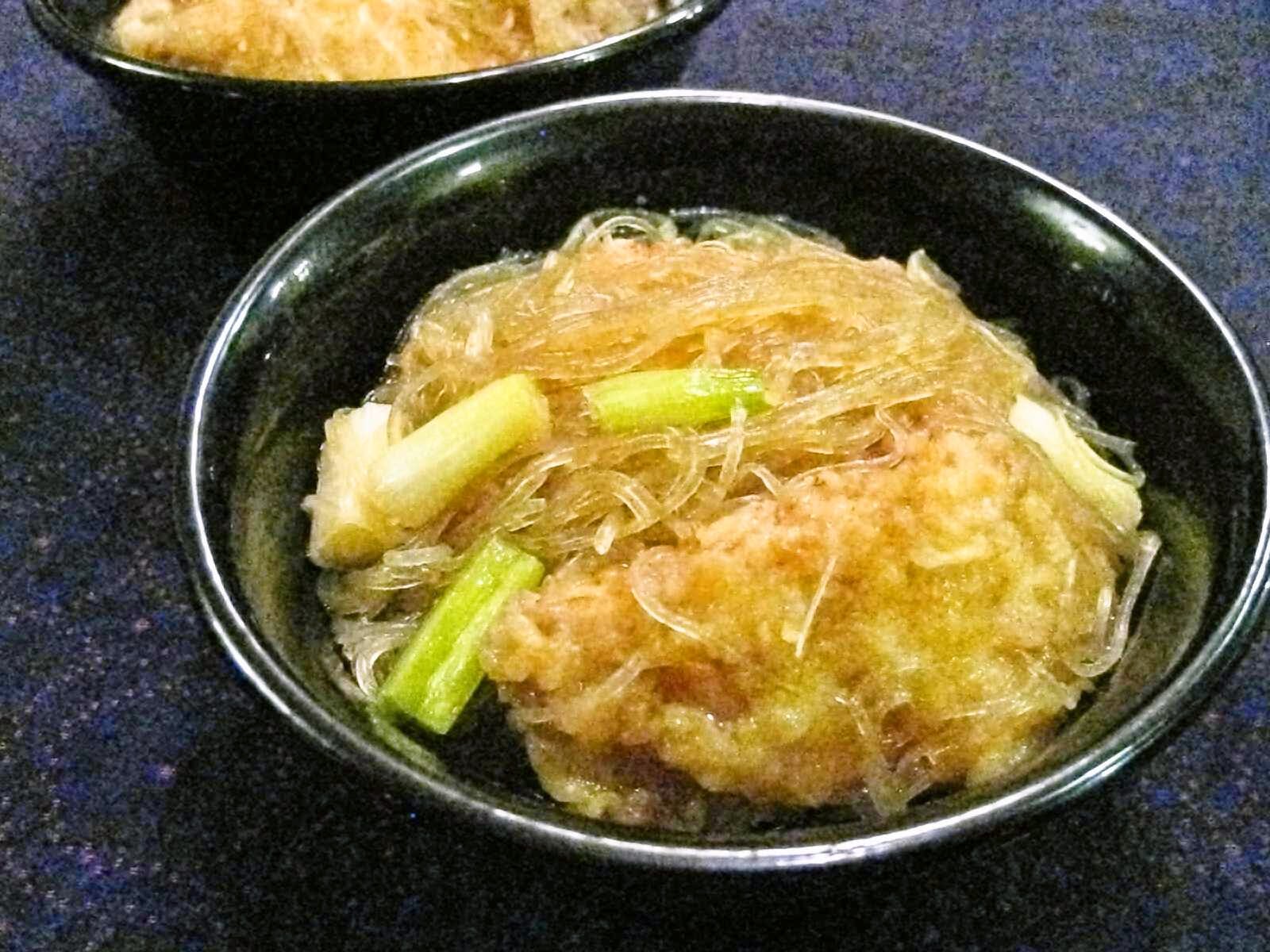 Recipes for Tom: Sakana to harusame no nikomi / deep-fried white fish ...