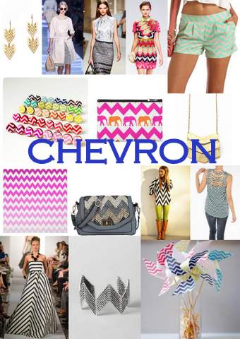 Super Shiny Stuff: Chevron Paint Swatch Ombre Statement Necklace Tutorial