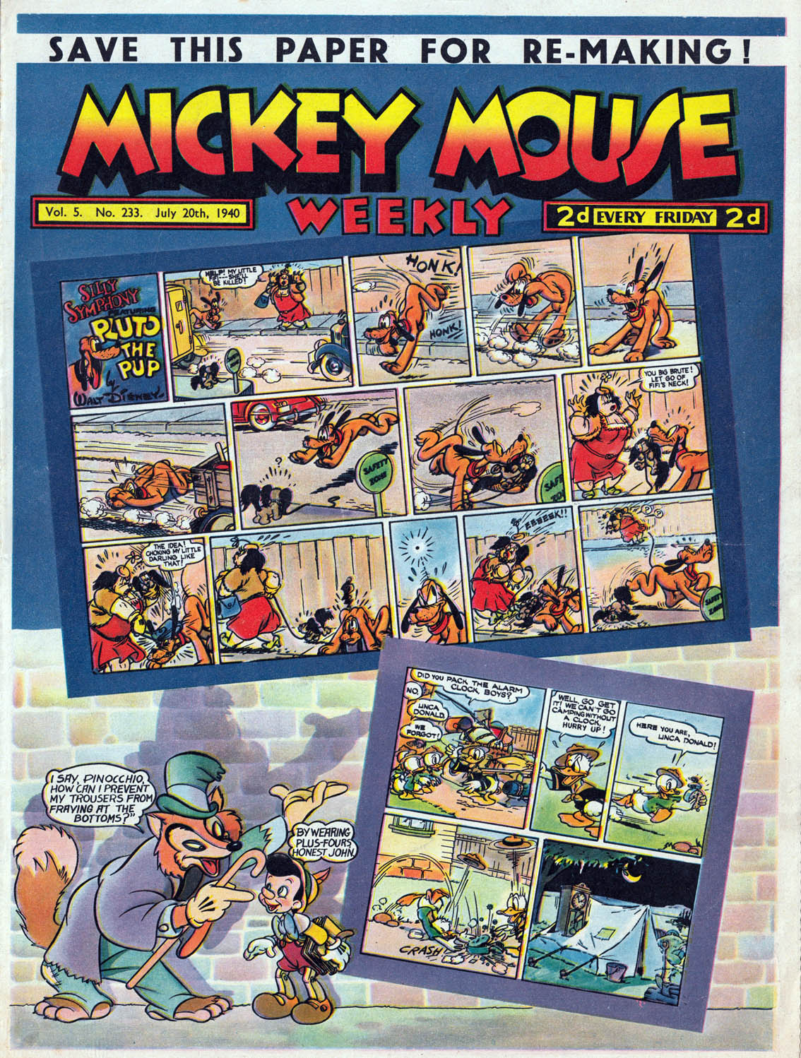 BLIMEY! The Blog of British Comics: Wartime issue of MICKEY MOUSE ...
