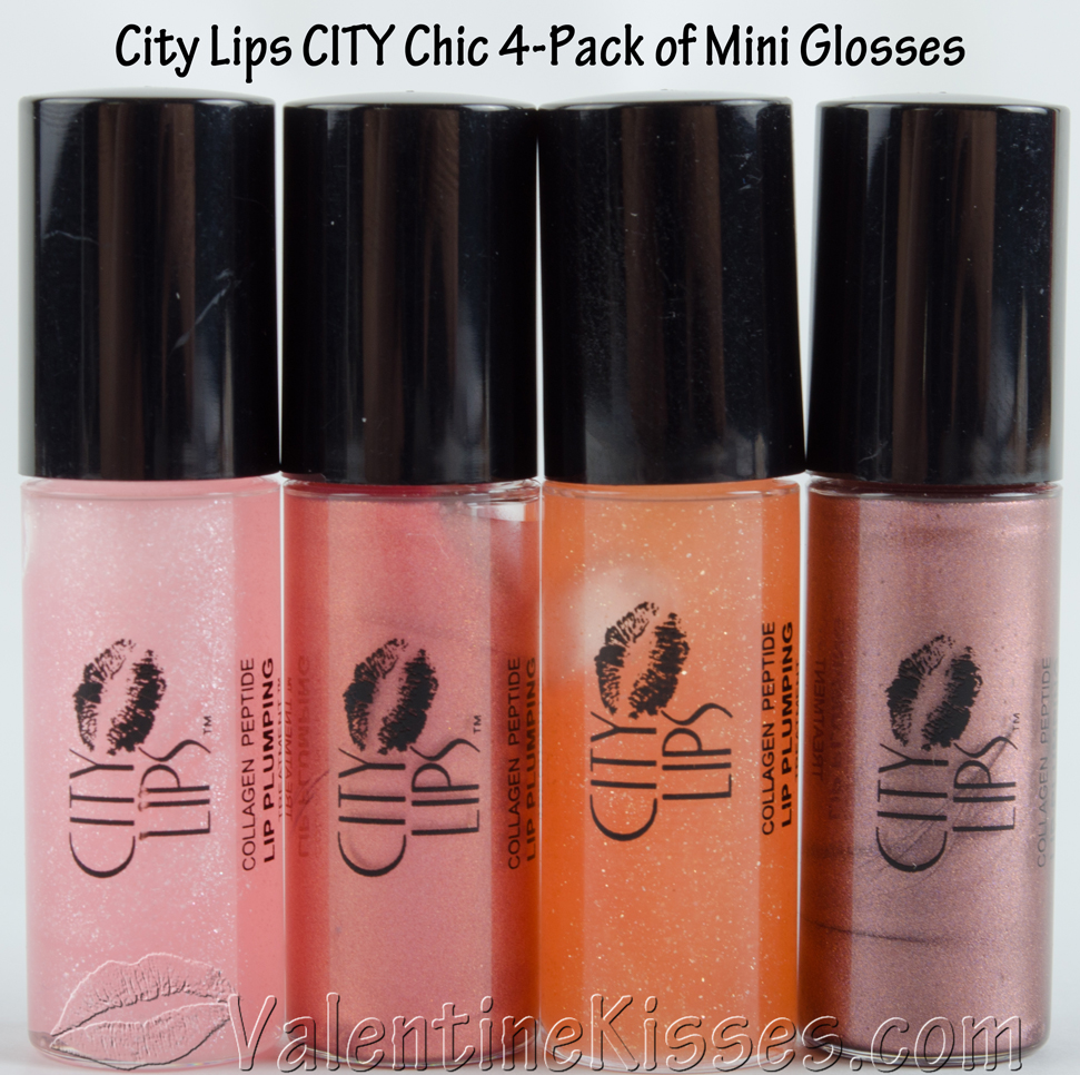 Valentine Kisses: City Lips CITY Chic 4-Pack of mini glosses - pics ...