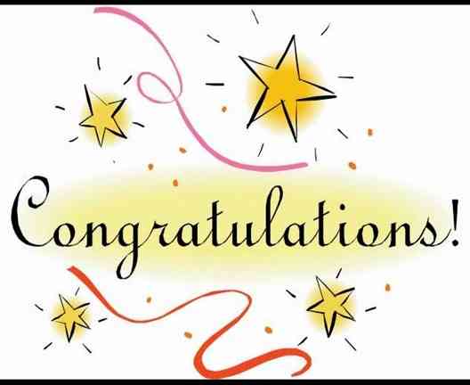 Have Faith!: Congratulations!