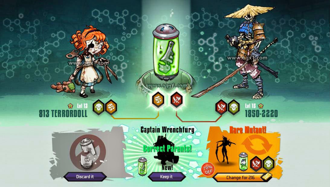 Captain Wrenchfury - Mutants: Genetic Gladiators Cross Breed