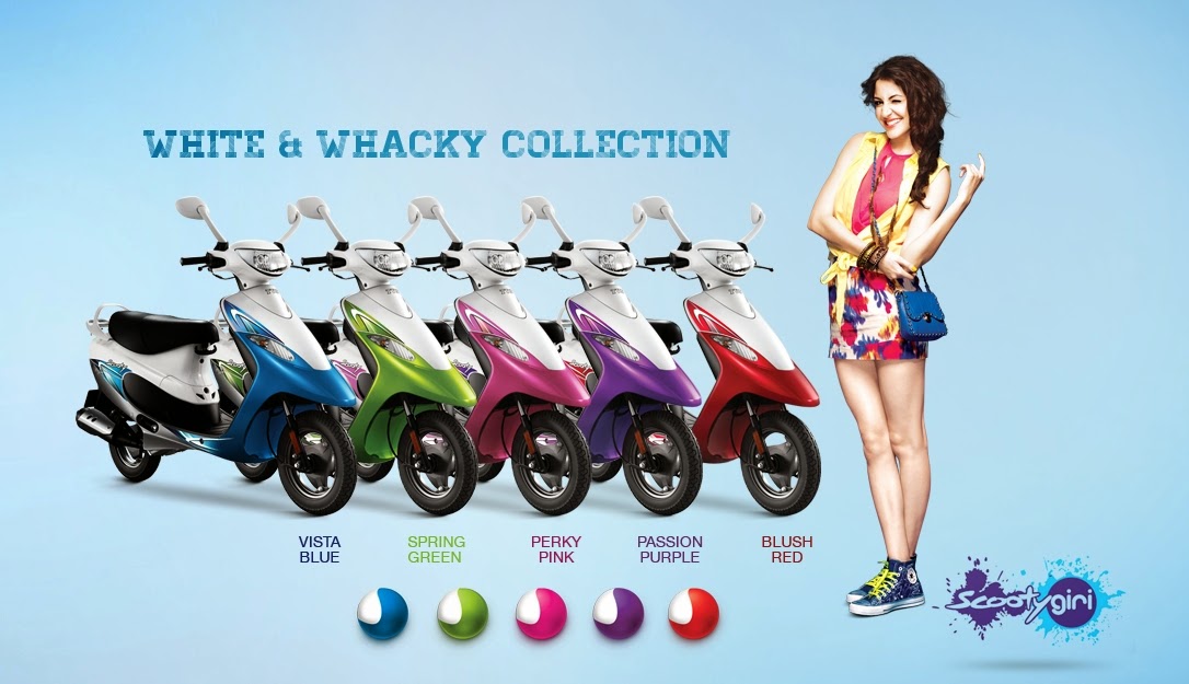 TVS SCOOTY PEP+ colours,specification & prize ~ SHRISAI TVS