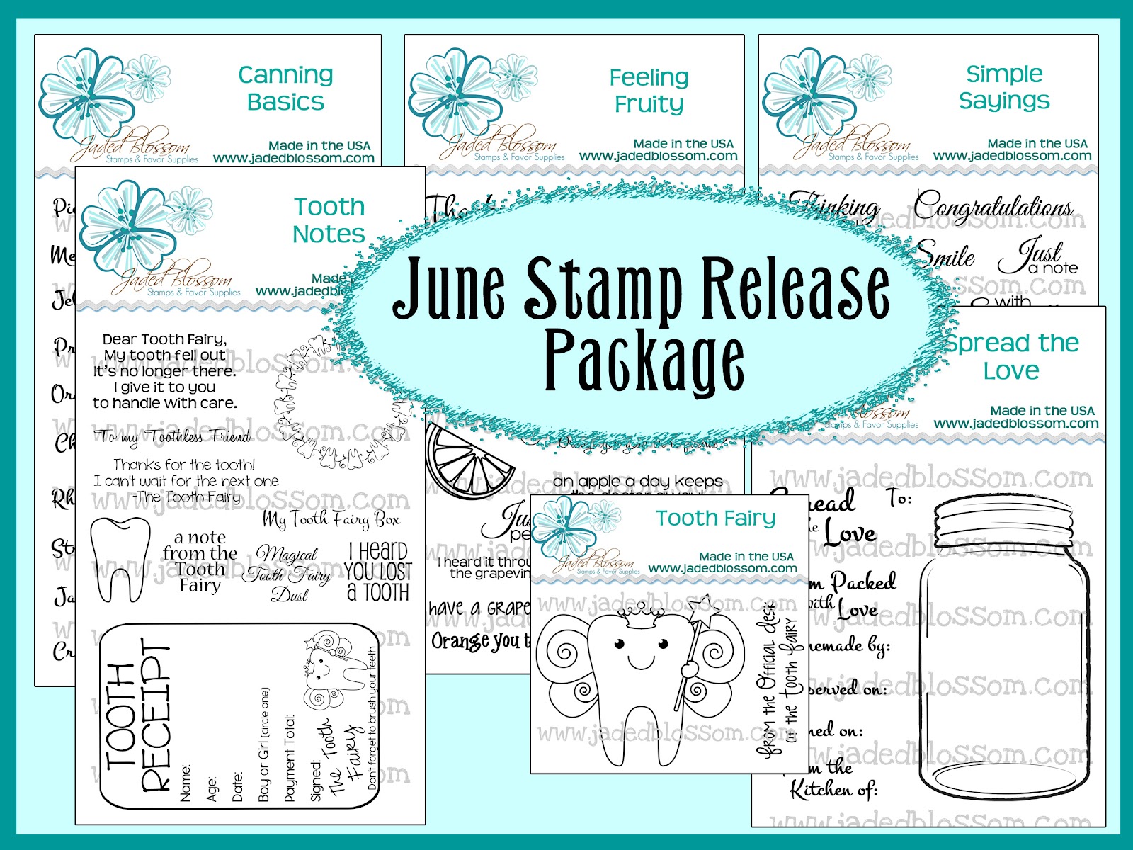 Jaded Blossom: Stamp Release Blog Hop!