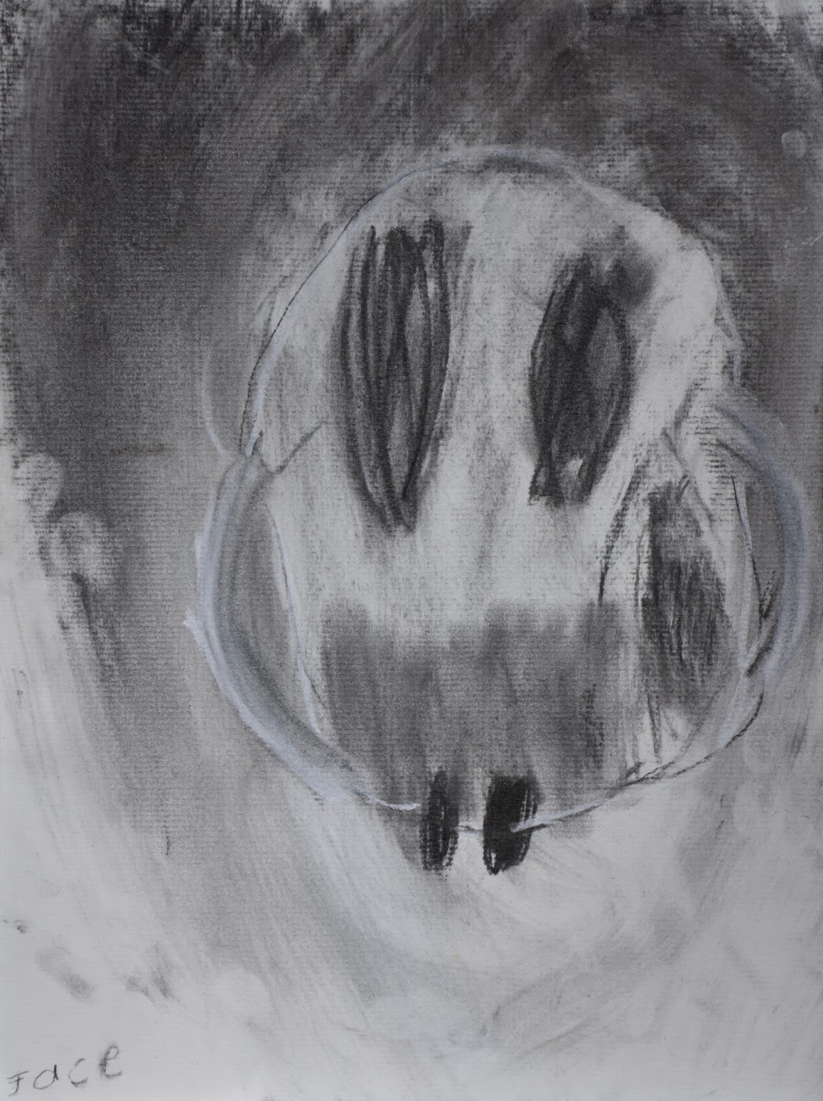 Doodlebug Dabblings: georgia o'keeffe inspired charcoal skulls and owl ...