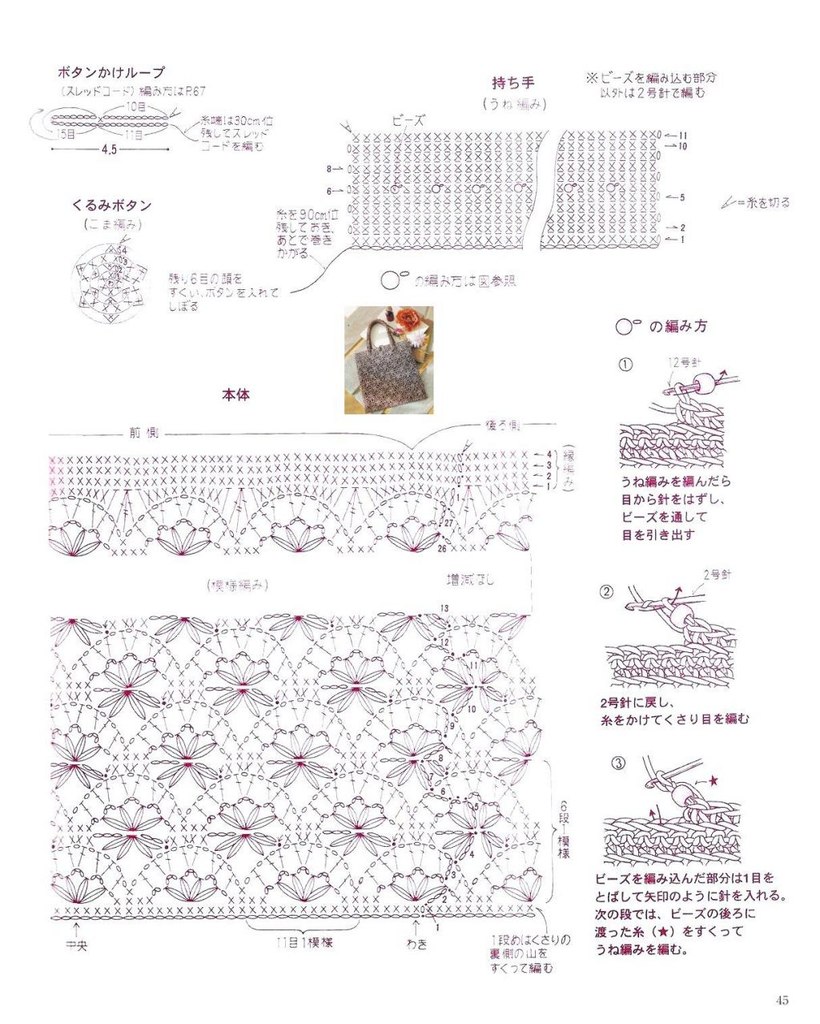 Ergahandmade: Crochet Bag + Diagrams