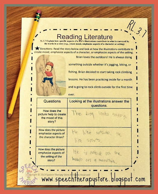 Speech Therapy: All the Common Core Activities you Can Take :)