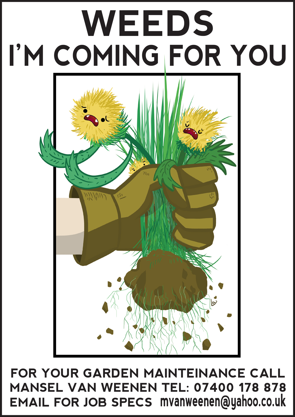 Watermelon Pips: Weeds Poster Design