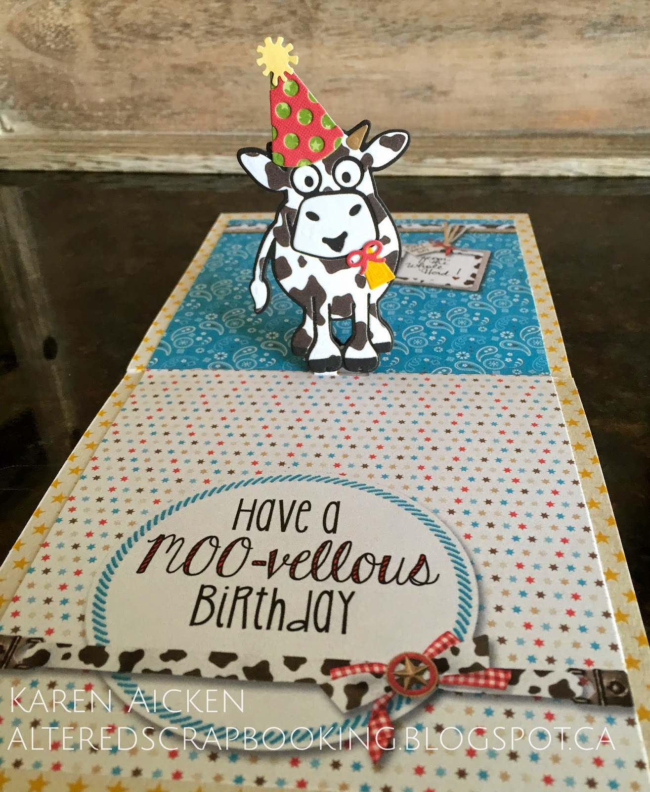 Altered Scrapbooking: Hybrid Brownie Stand Up Birthday Card