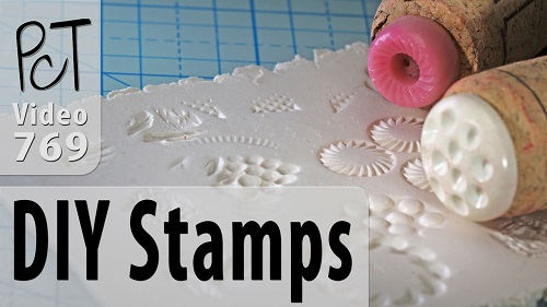 Make Your Own Clay Texture Stamp From Buttons and Wine Corks / The ...