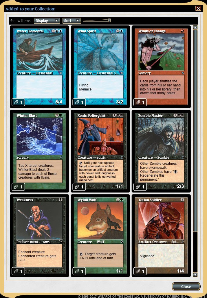 Magic the Gathering Adventures: White Border MTGO as Black Border