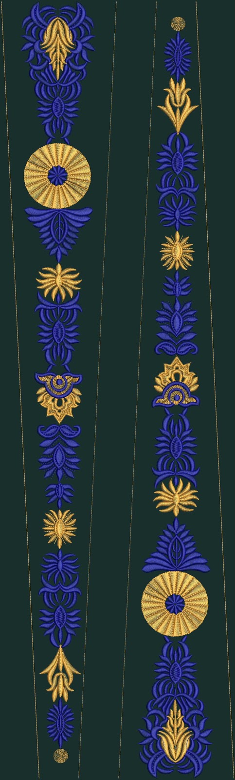 Embdesigntube: Pakistani Embroidered Long Kali Designs By Arpit Singhvi
