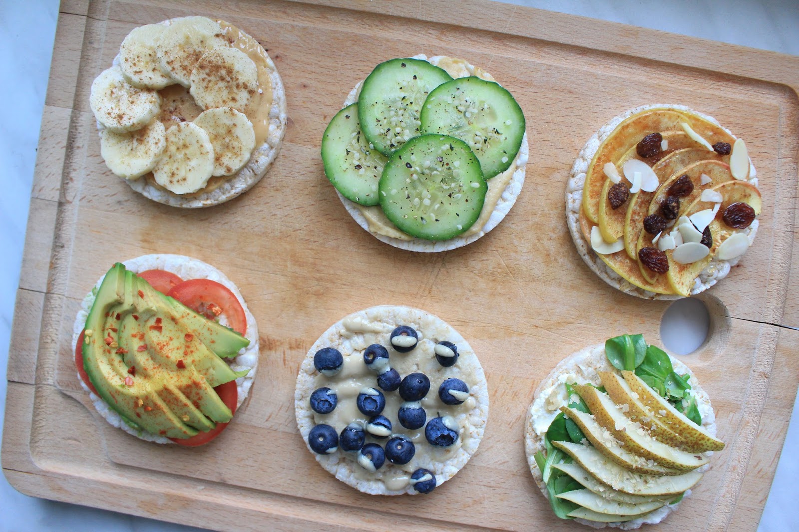 Snackideen mit Reiswaffeln | FLOWERS & POLKADOTS