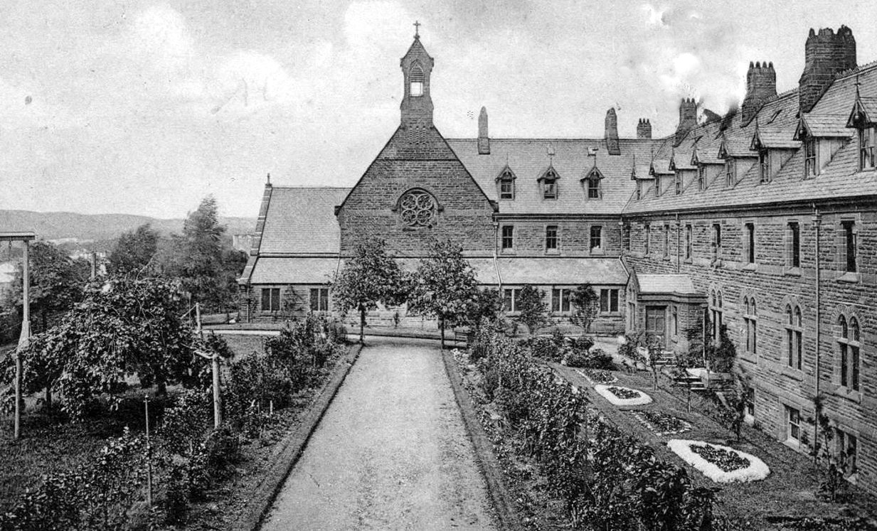 Tour Scotland: Old Photograph Benedictine Convent School Dumfries Scotland