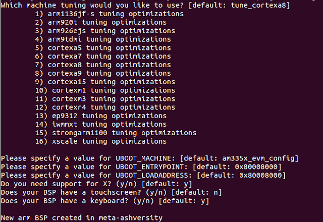Ashversity: Creating a BSP Layer using yocto-bsp
