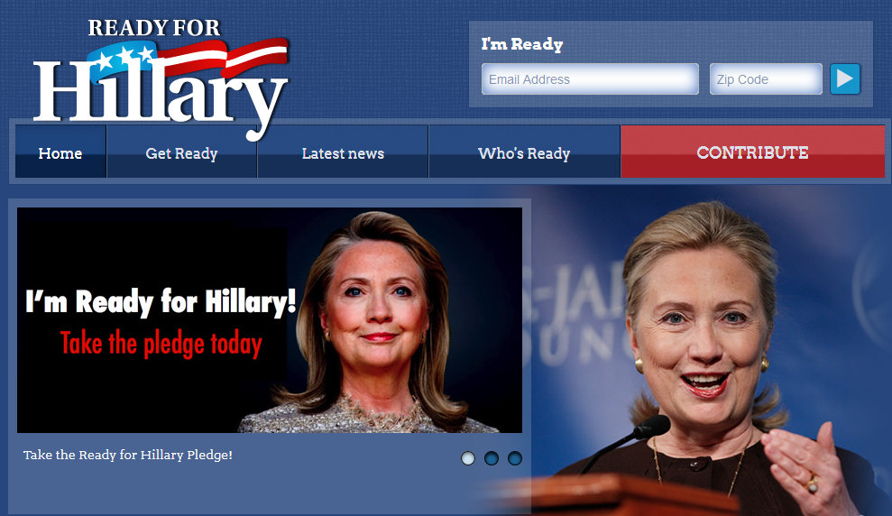 Ready For Hillary PAC website launches - The Randy Report