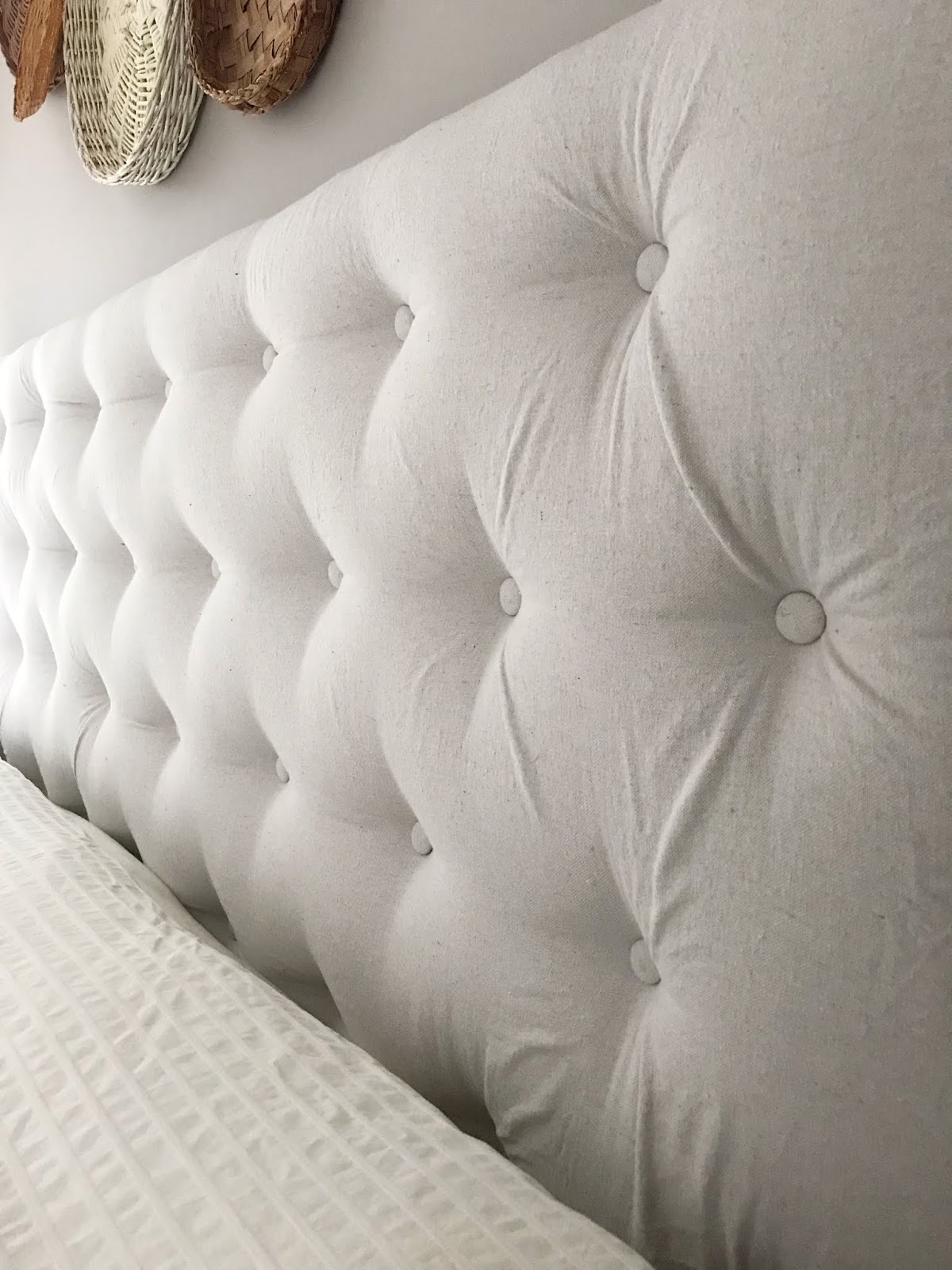 DIY Drop Cloth Tufted Headboard | R&R at home